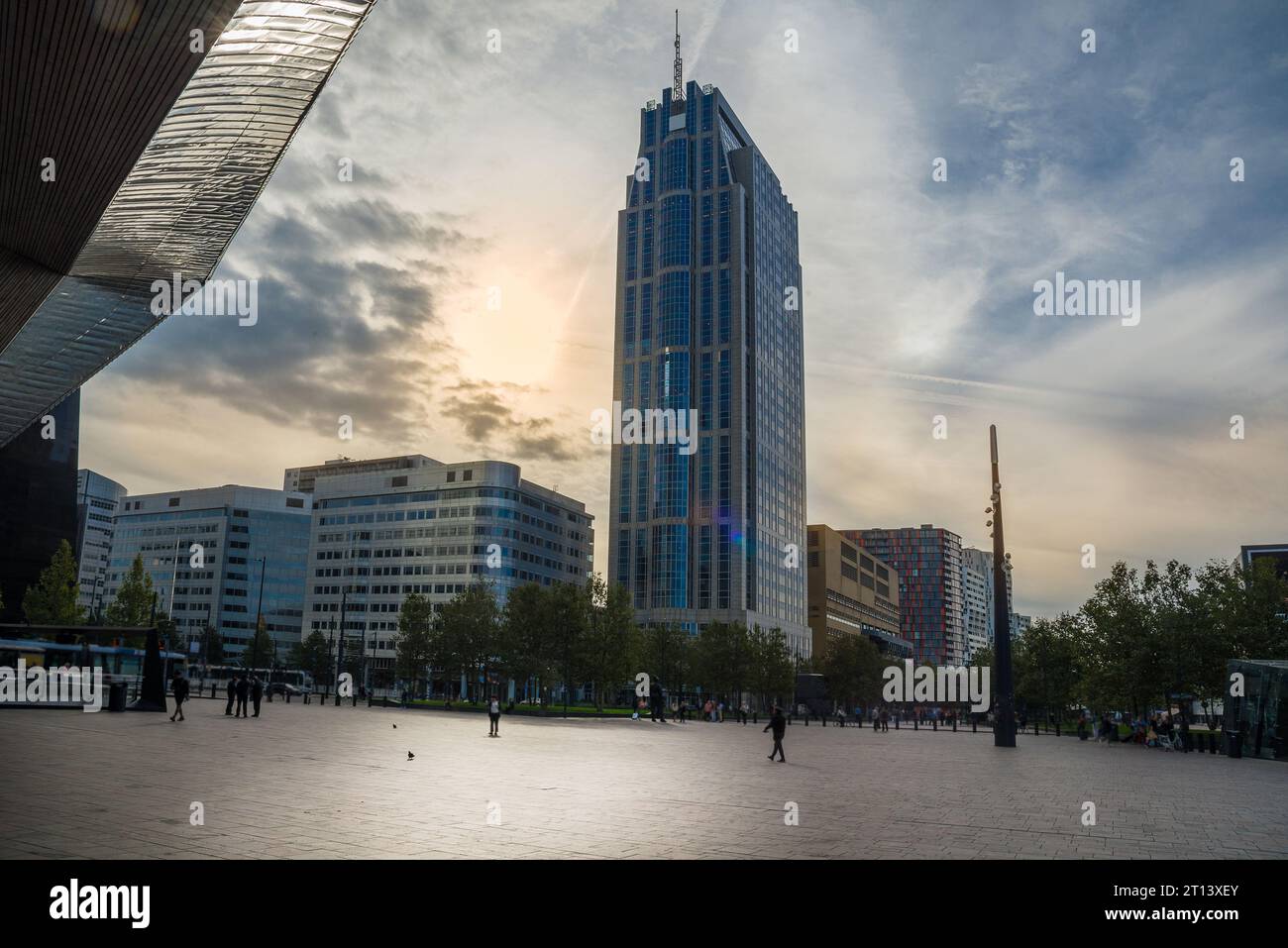 Rotterdam business building, central station area Stock Photo - Alamy