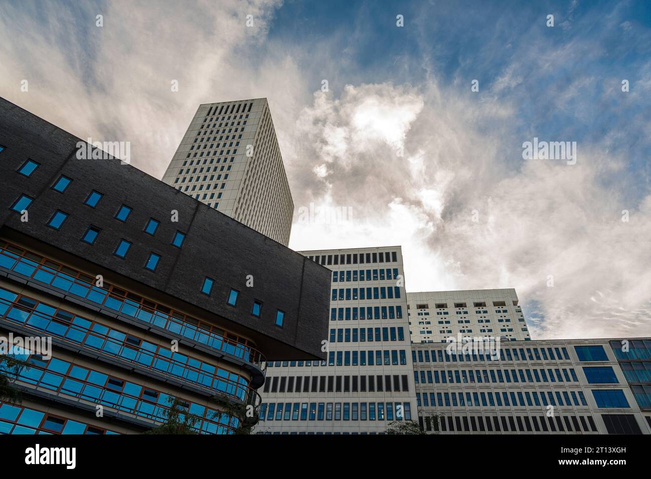 Detailed of business building in Europe. Modern architecture Stock ...