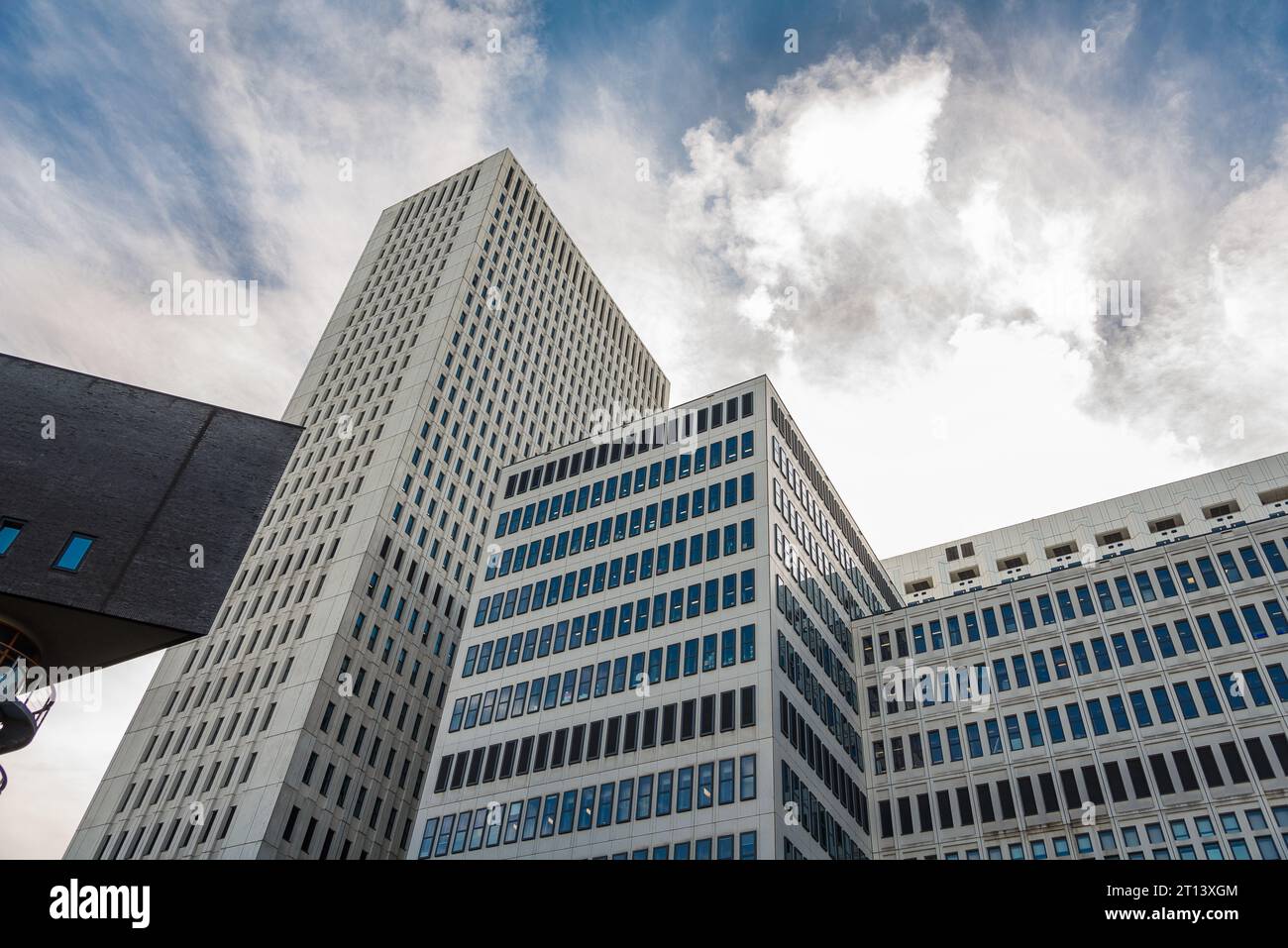 Detailed of business building in Europe. Modern architecture Stock ...