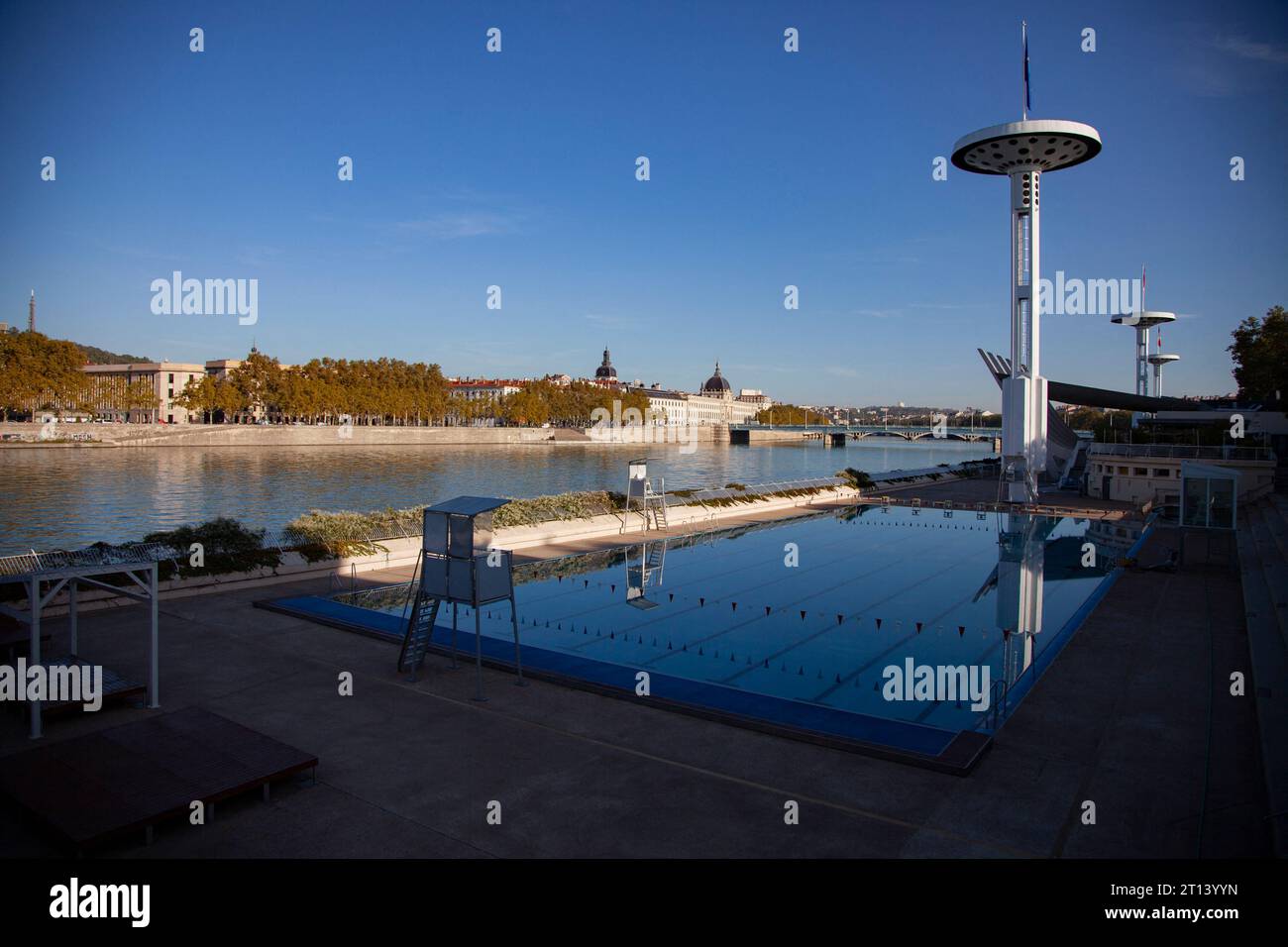 Lyon, France. 06th Oct, 2023. Lyon Olympic swimming pool, Tony Bertrand ...