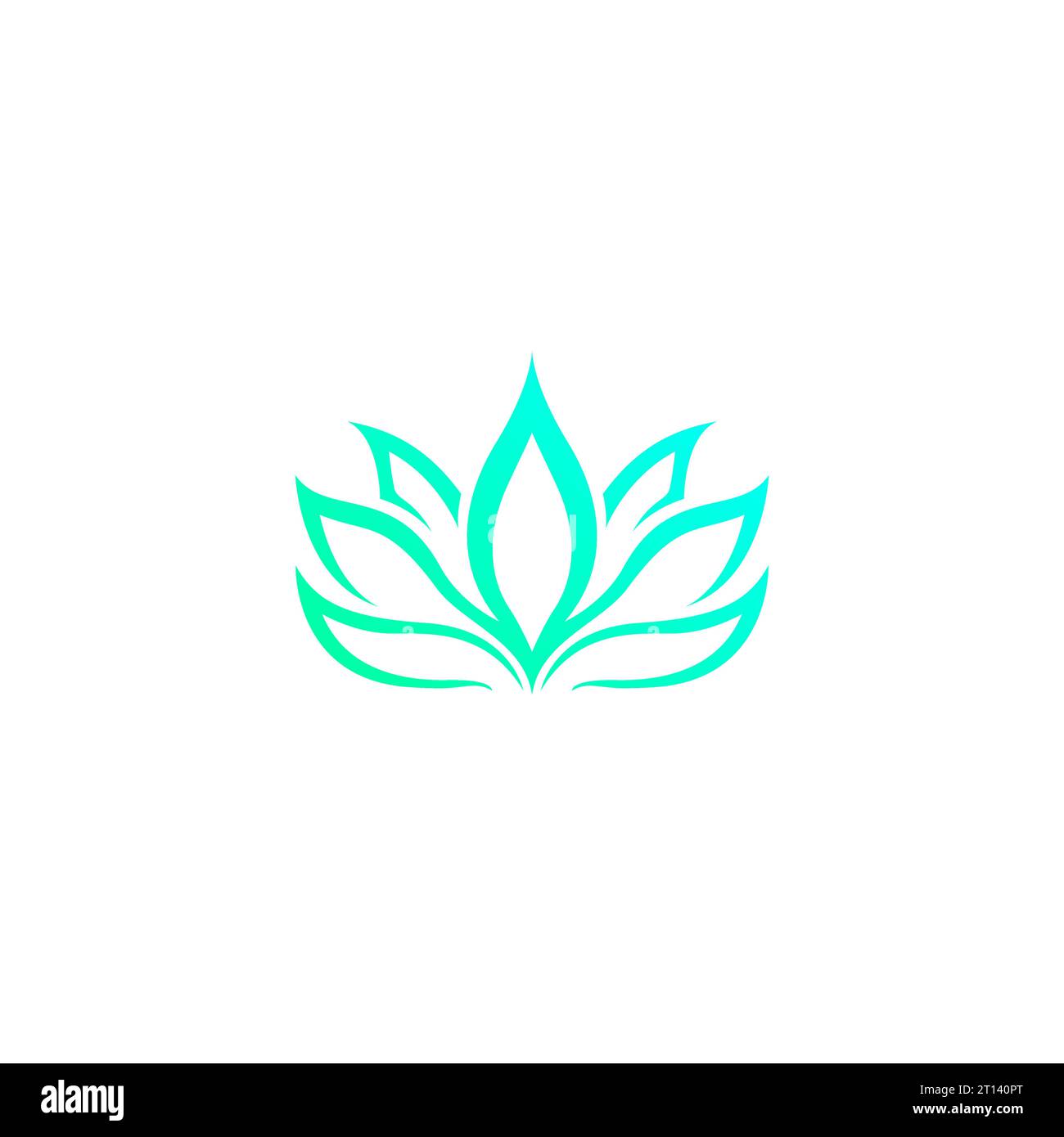 Lotus Simple Vector. Lotus Leaf Logo Design Stock Vector Image & Art ...