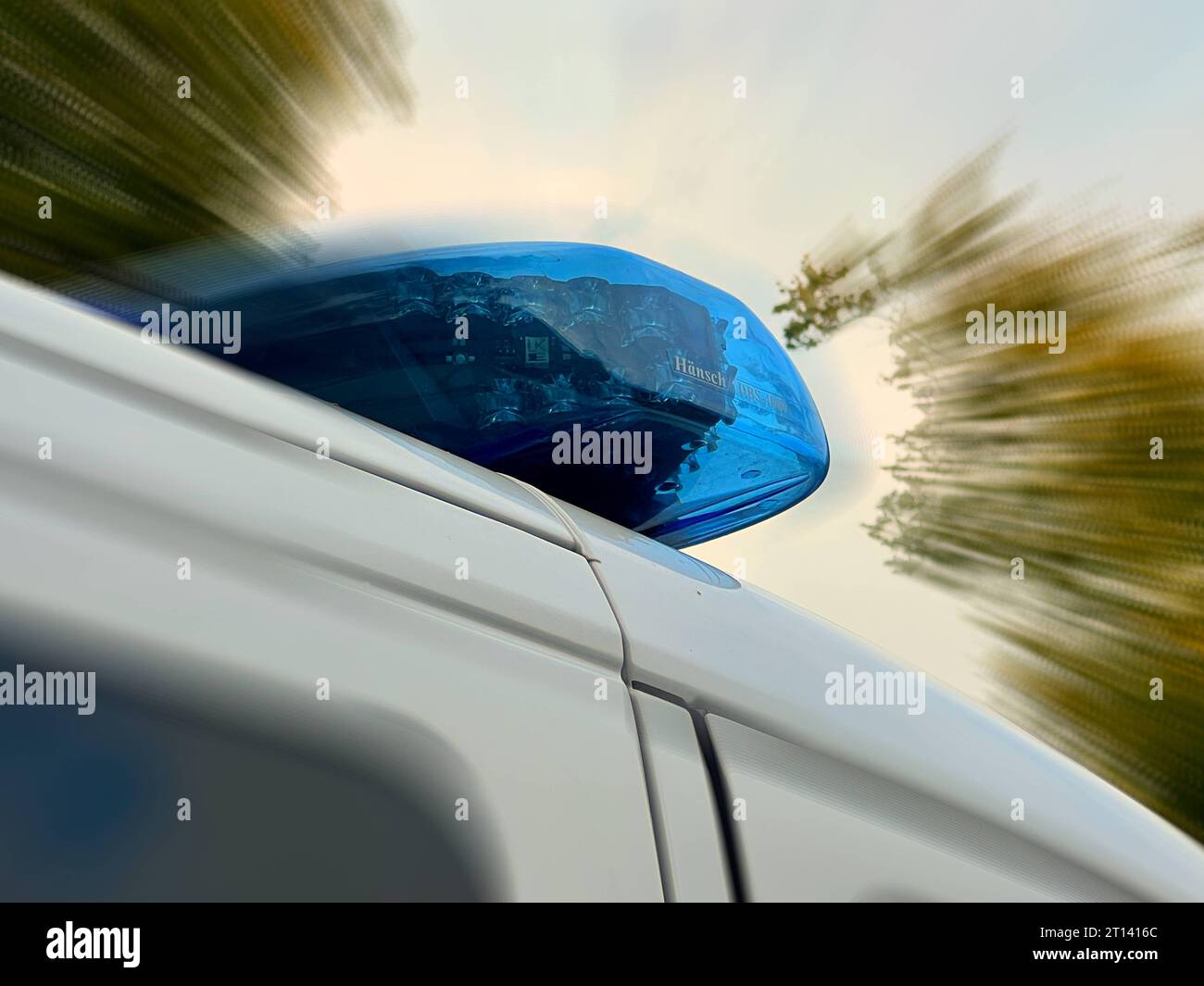 Blaulicht Polizei Streifenwagen Polizeiauto *** Blue light police ...