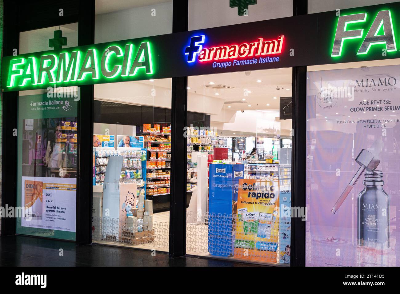 Rome, Italy - February 2, 2023: Pharmacies in Termini Train Station ...