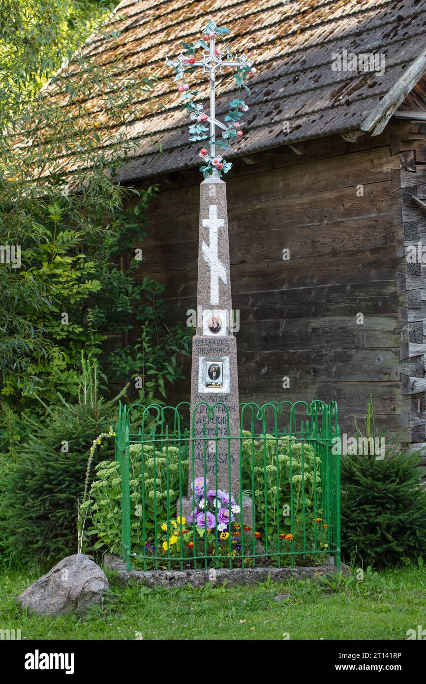 Wooden orthodox cross stands hi-res stock photography and images - Alamy