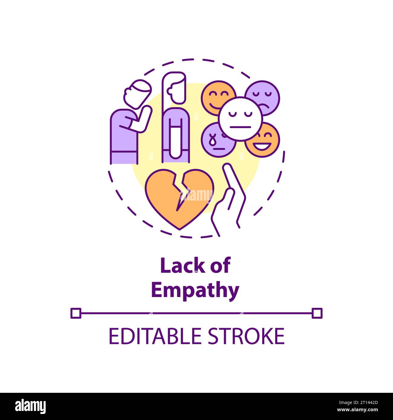 Lack of empathy Stock Vector Images - Alamy