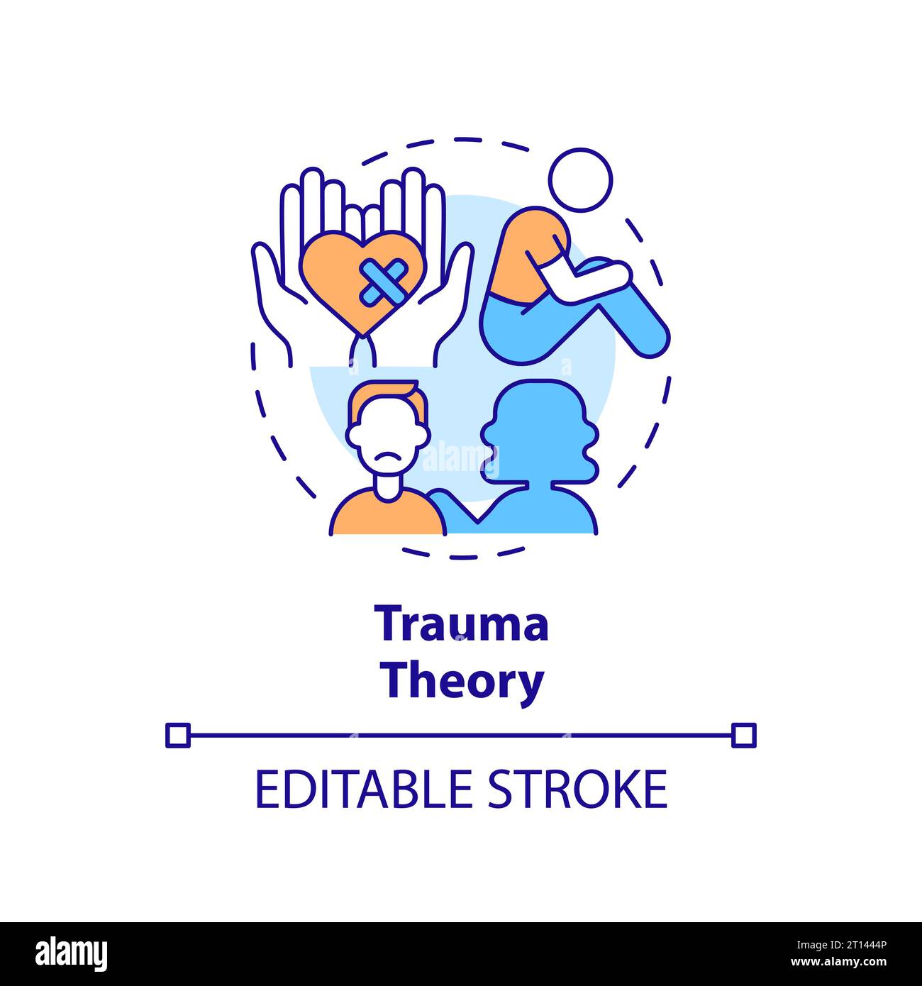 2D customizable line icon trauma theory concept Stock Vector Image ... 2D customizable line icon trauma theory concept Stock Vector Image ...