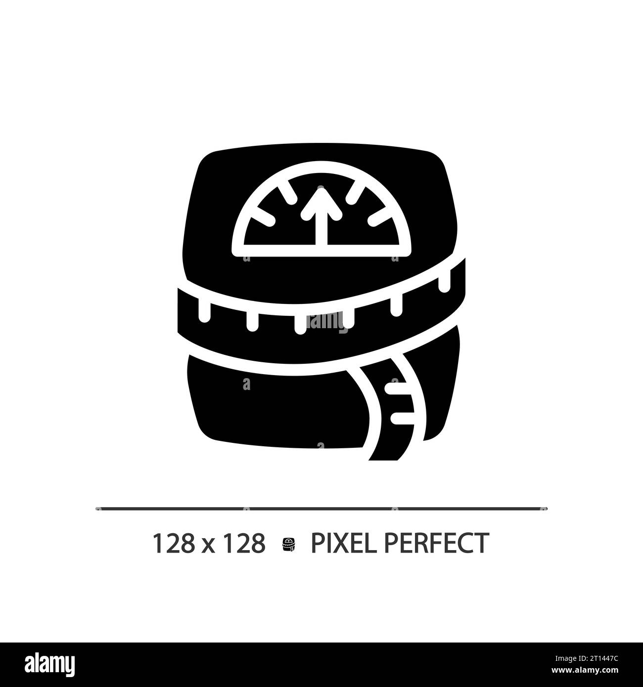 Measuring tape weight Black and White Stock Photos & Images - Alamy