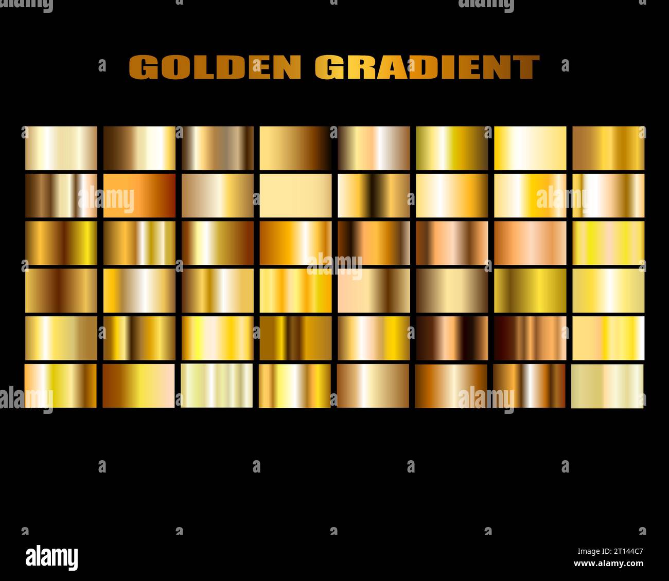 Set of metallic gradients collection of gold hi-res stock photography and images - Alamy