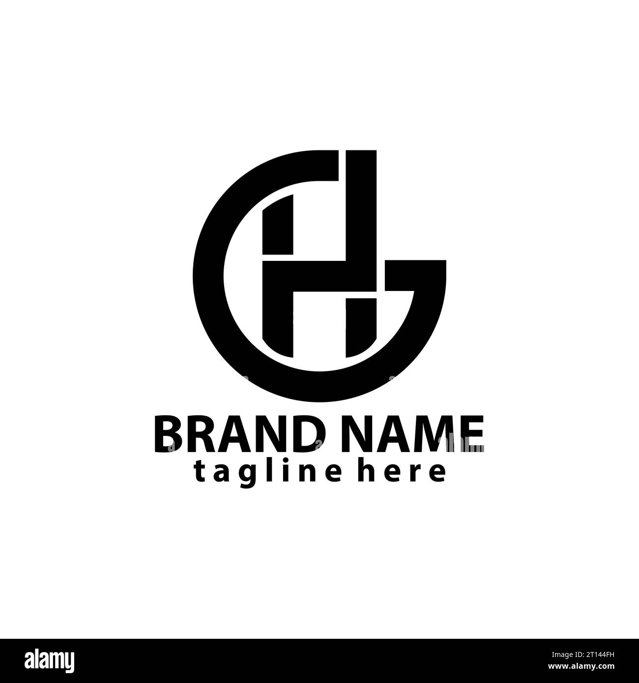 letter minimalis GH HG line logo design vector Stock Vector Image & Art ...