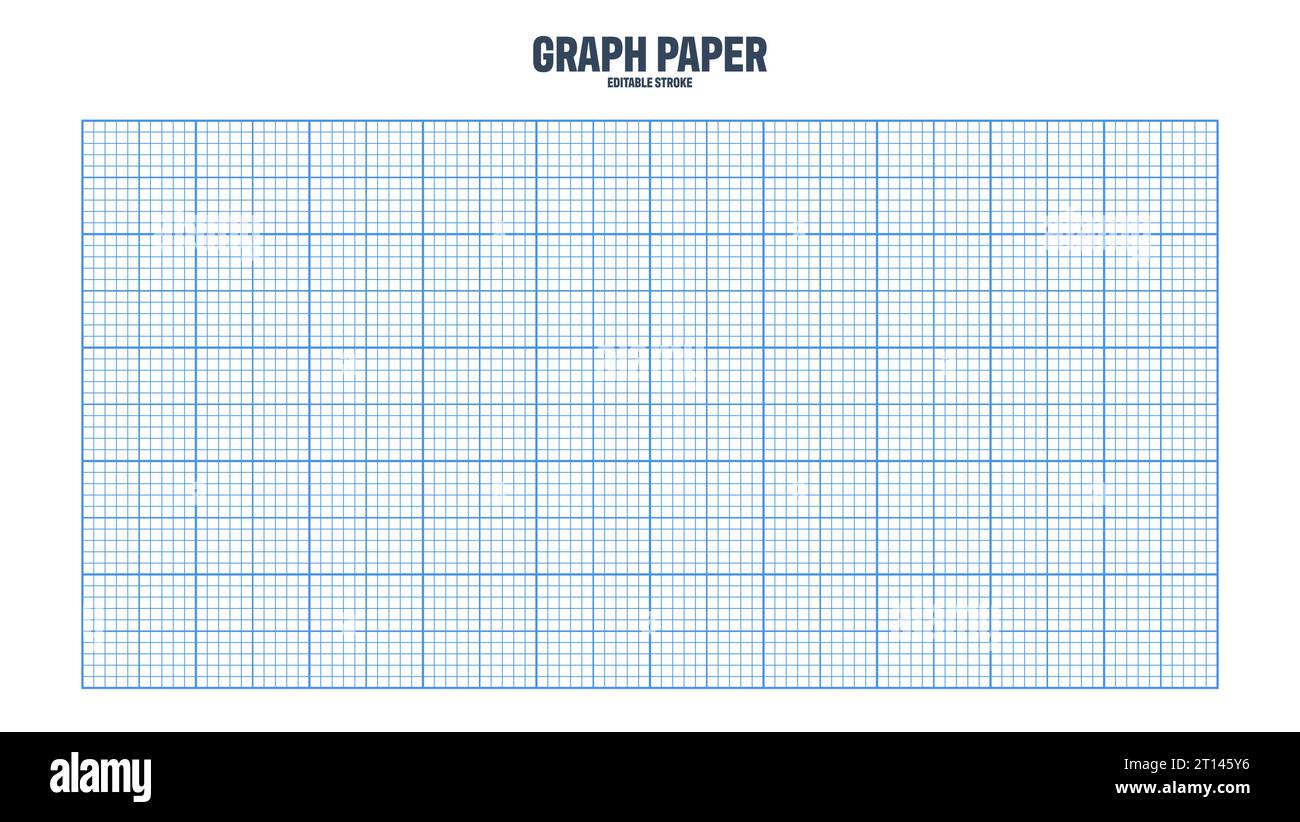 Sheet of graph paper with grid. Millimeter paper texture, geometric ...