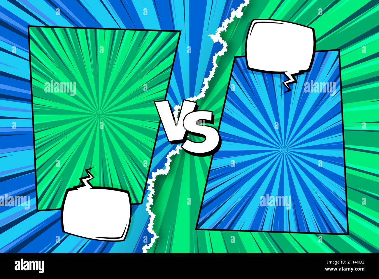 Cartoon comic background. Fight versus. Comics book colorful ...