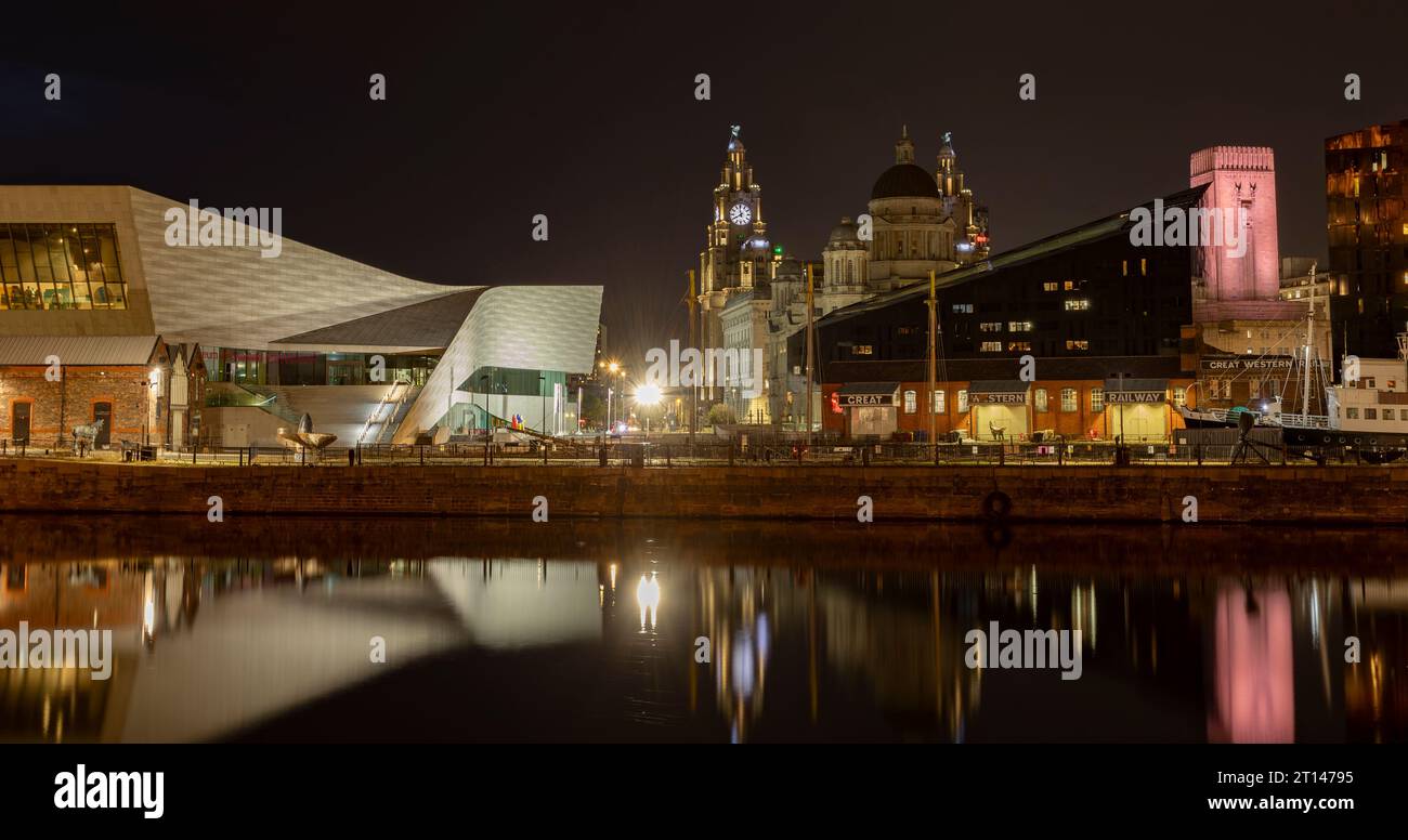 Liverpool, united kingdom May, 16, 2023 Panoramic view of the Liverpool ...