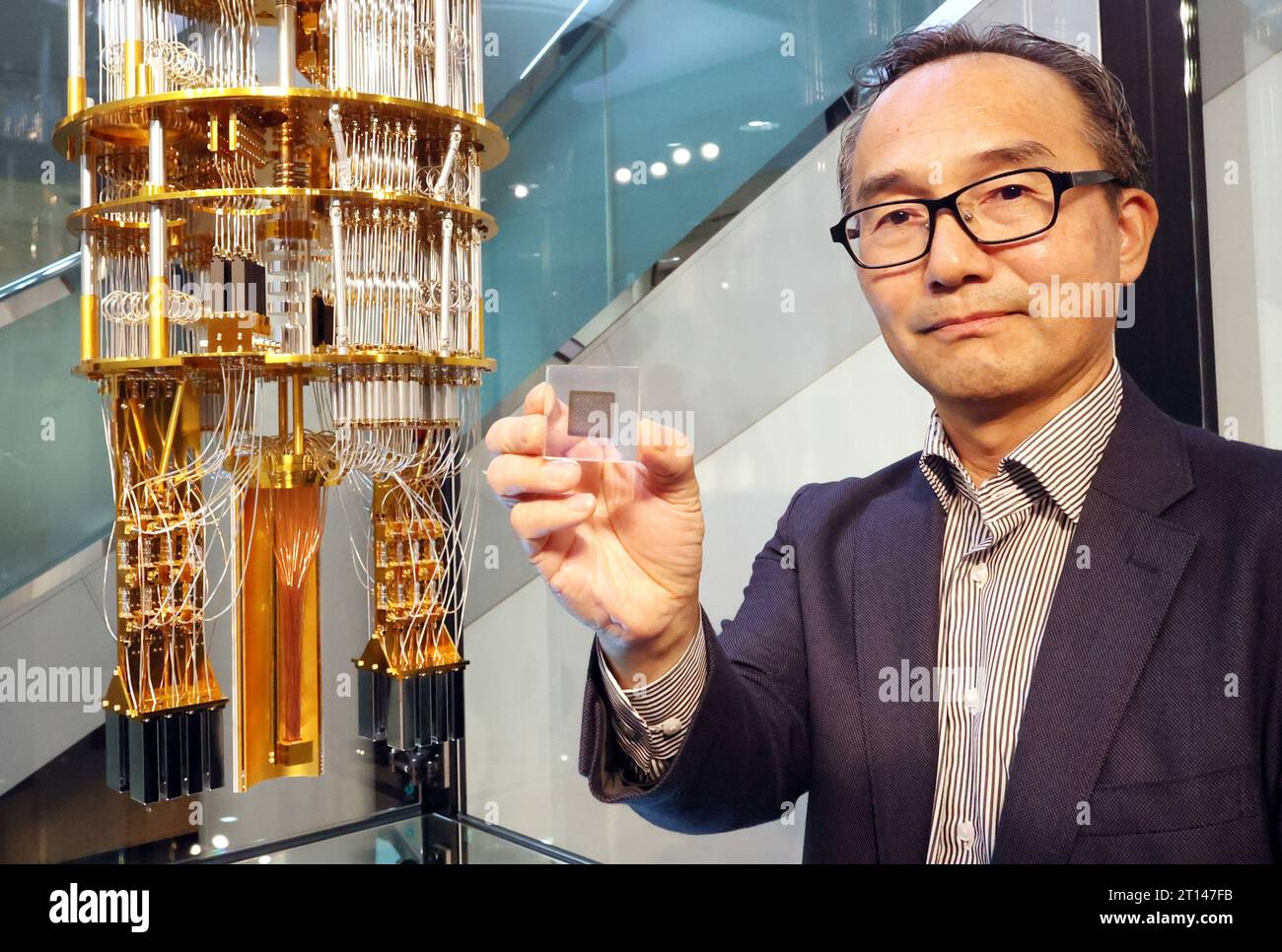 Kawasaki, Japan. 11th Oct, 2023. Japan's computer giant Fujitsu felllow ...