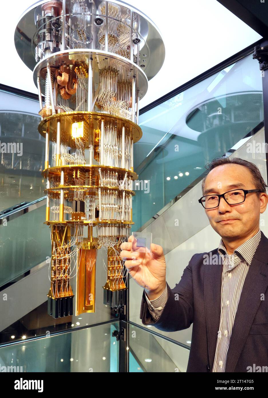 Kawasaki, Japan. 11th Oct, 2023. Japan's computer giant Fujitsu felllow ...