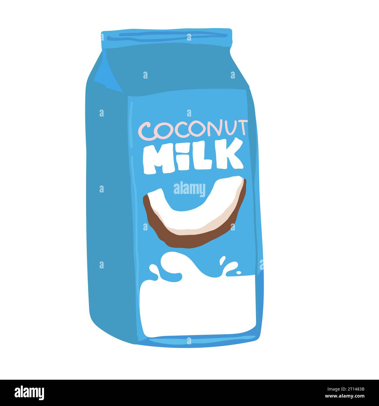 Coconut milk bottle icon cartoon vector. Vegetable milk. Vegetarian ...