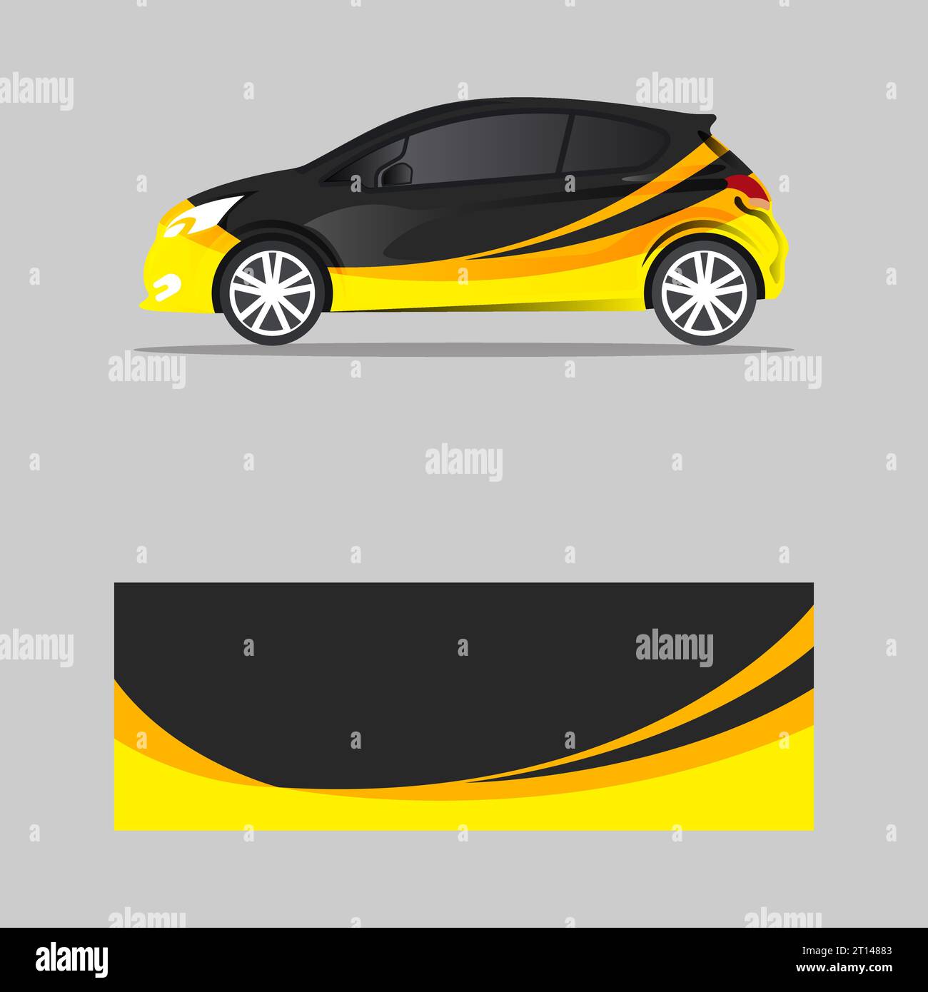 wrapping car decal wave design vector Stock Vector Image & Art - Alamy