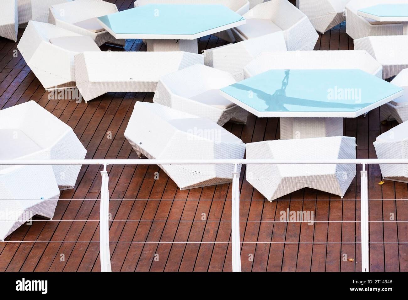 street cafe, tables and stools on the street. restaurant, cafeteria ...