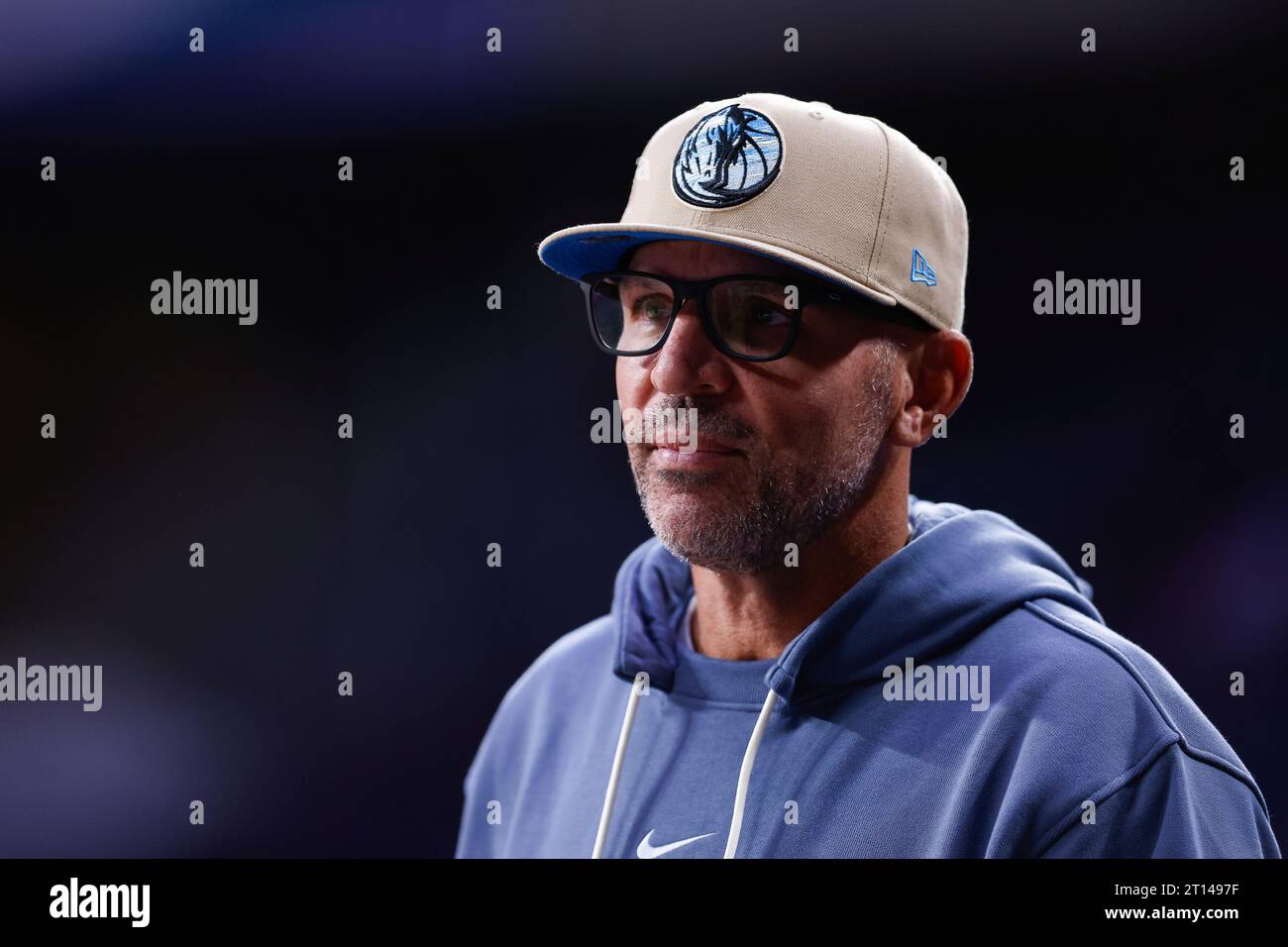 Jason Kidd, head coach of Dallas Mavericks, looks on during the ...