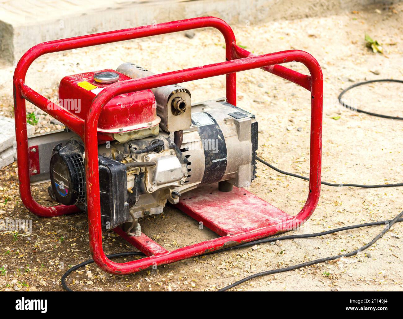 Gasoline Portable Generator. Concept source of uninterrupted and ...