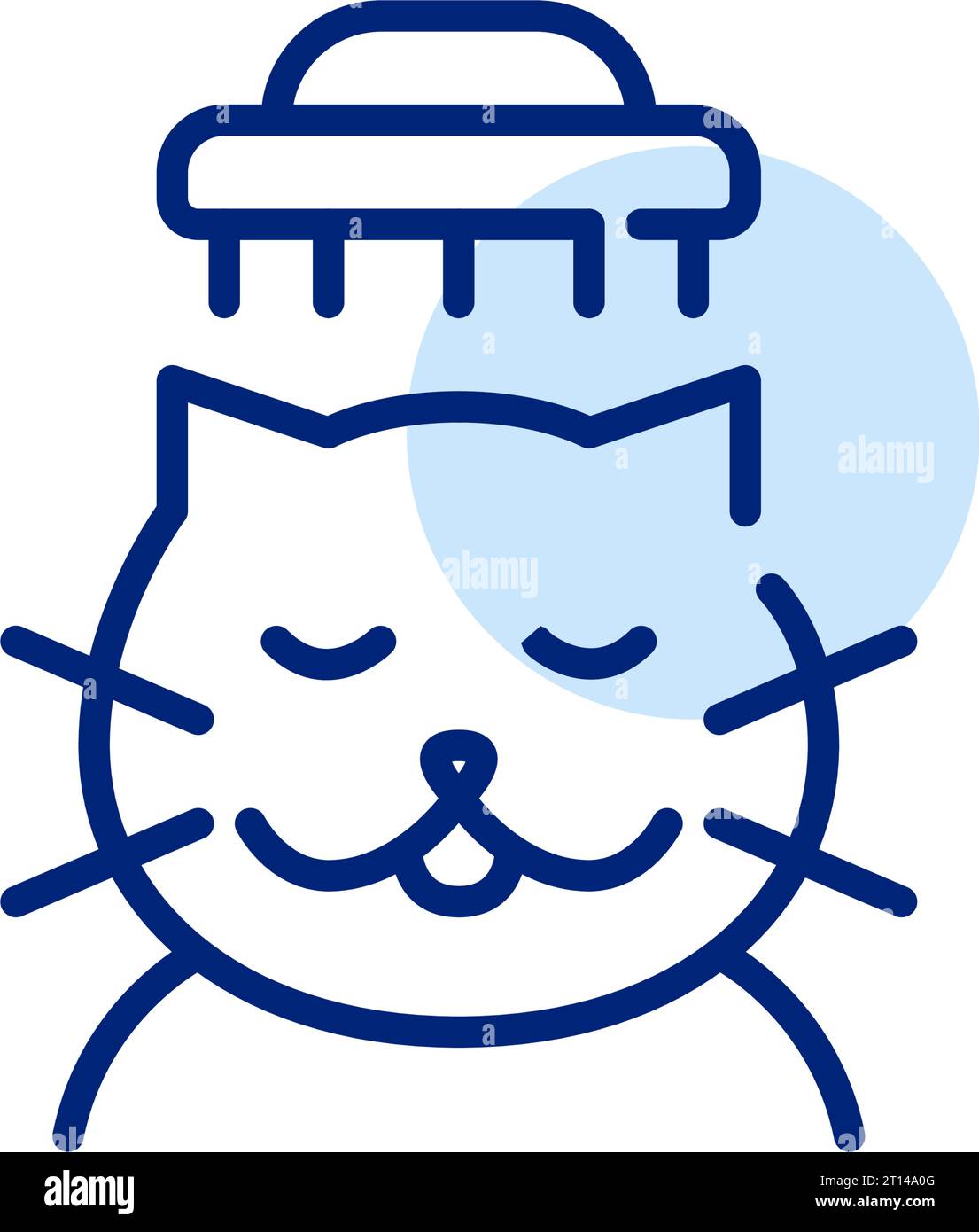 Relaxing kitten Stock Vector Images - Alamy