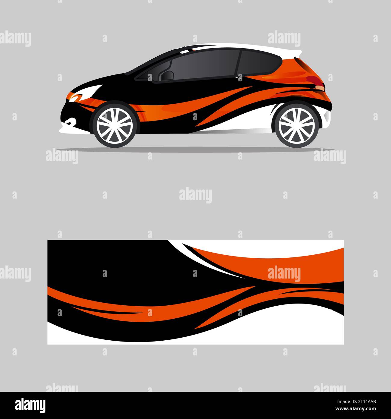 wrapping car decal creative flame design vector Stock Vector Image ...
