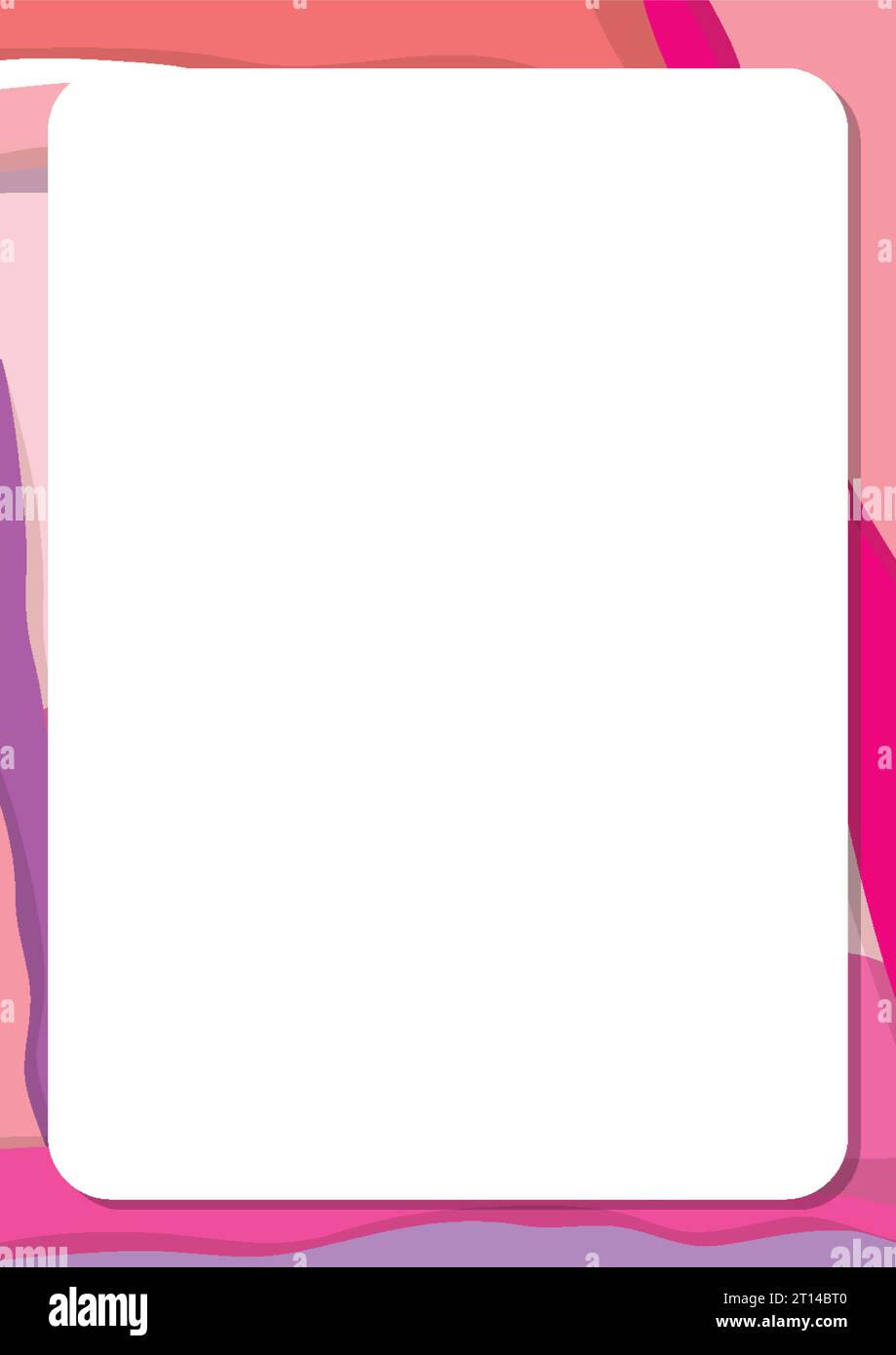 Vibrant and playful frame border template featuring a cartoon ...