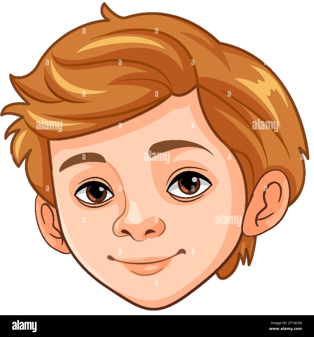 Red-Haired Man face cartoon illustration Stock Vector Image & Art - Alamy
