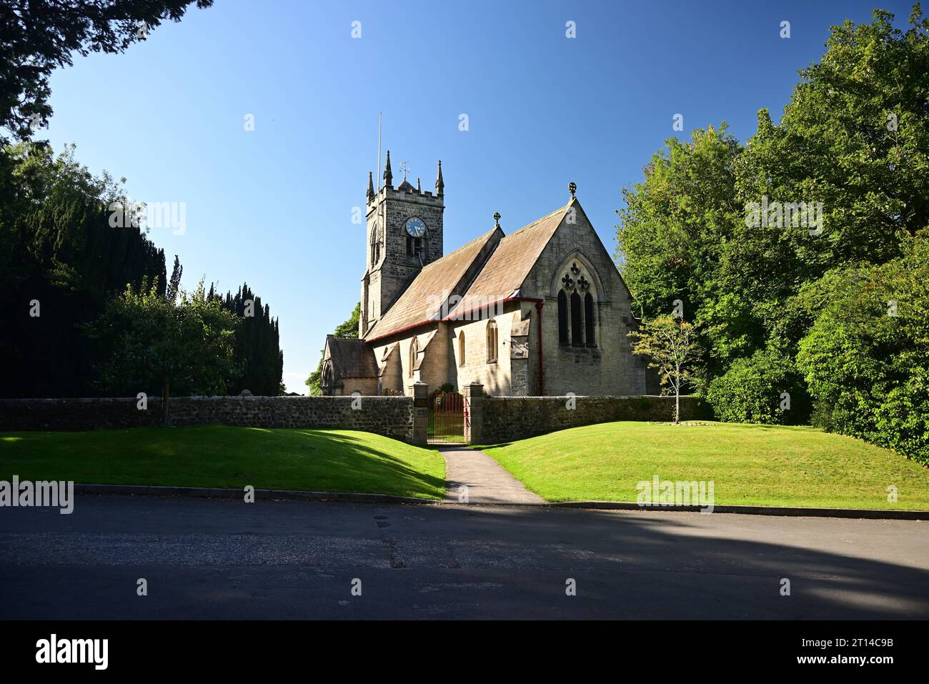 The parish church of St Paul and St Margaret at Nidd in North Yorkshire ...