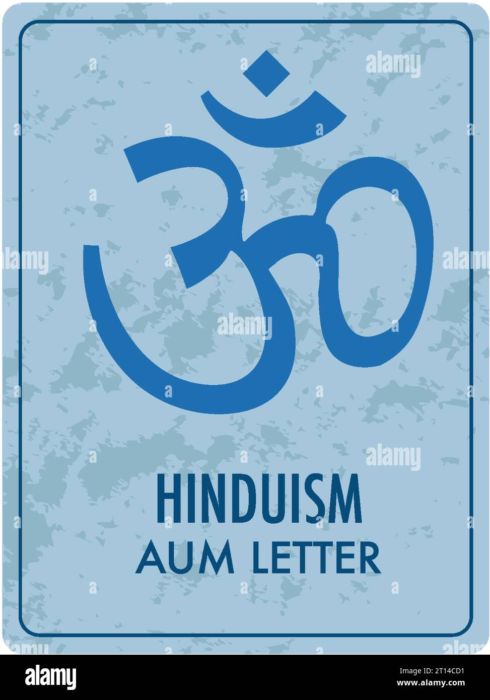 A vector cartoon card featuring the sacred Aum symbol of Hinduism Stock ...