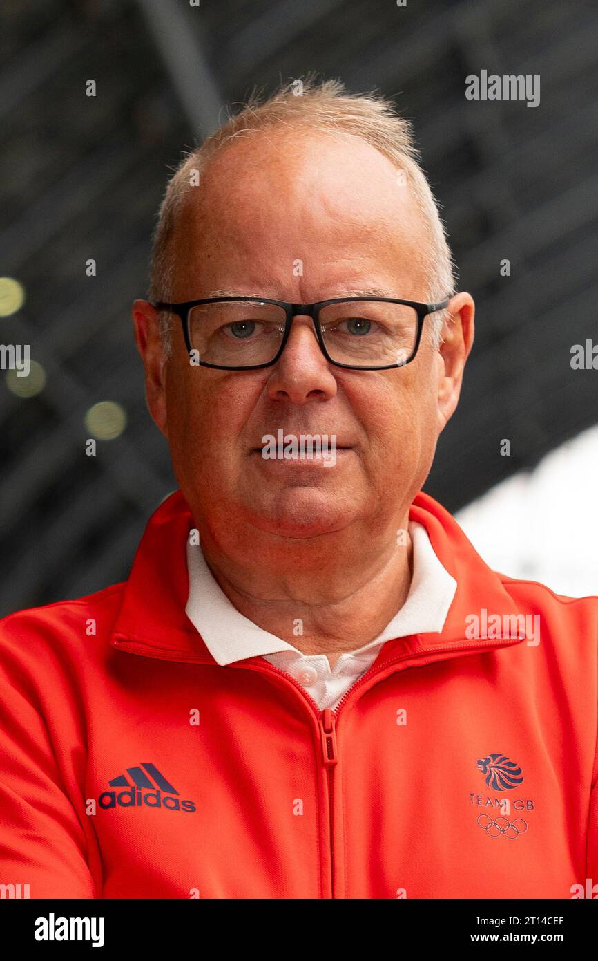 Mark England during the Team GB Paris 2024 sailing team announcement at ...