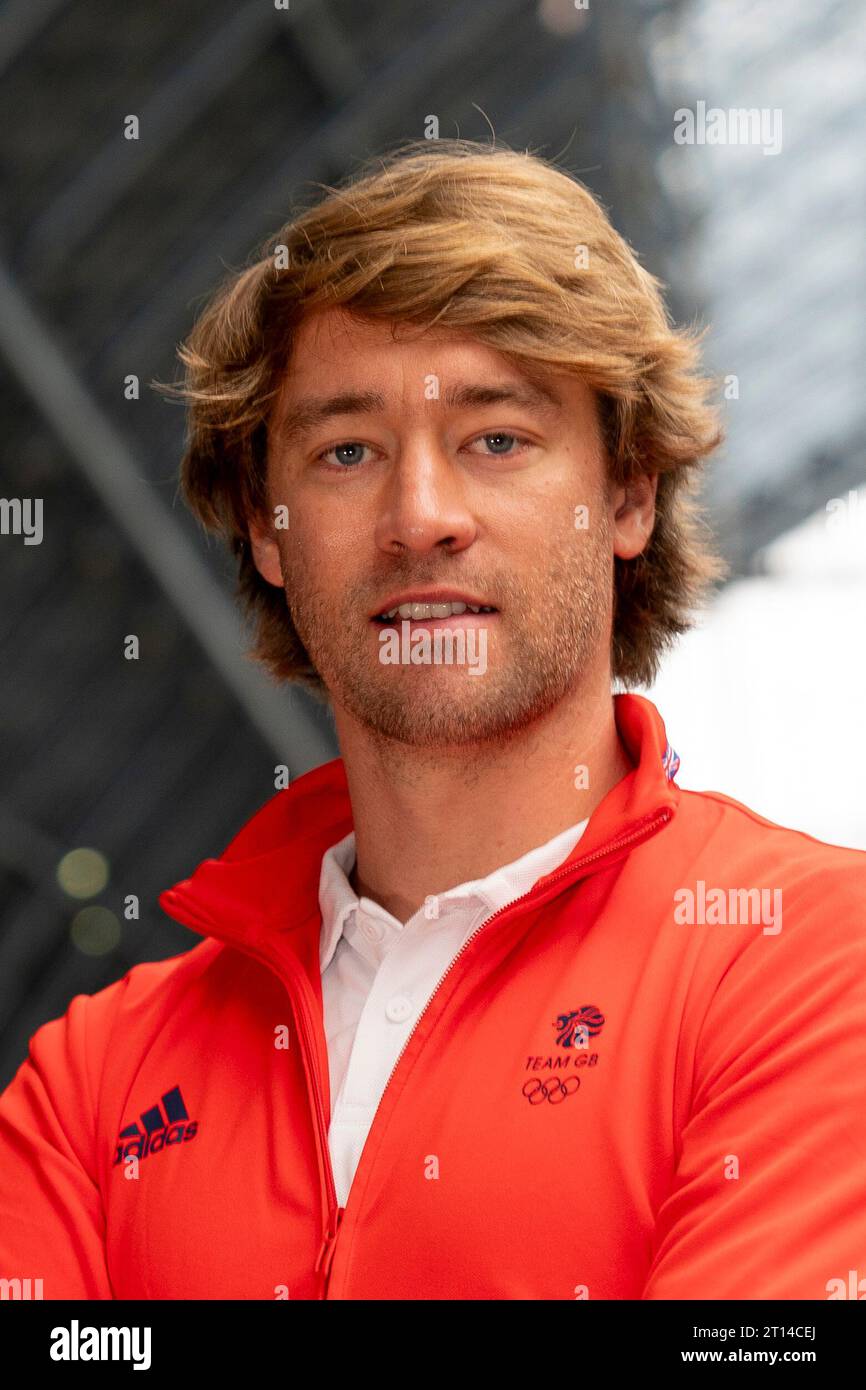 Sam Sills during the Team GB Paris 2024 sailing team announcement at St ...