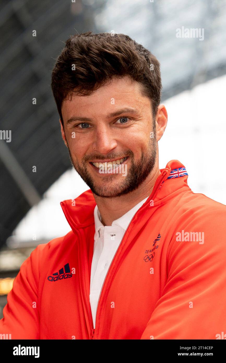 James Peters during the Team GB Paris 2024 sailing team announcement at ...