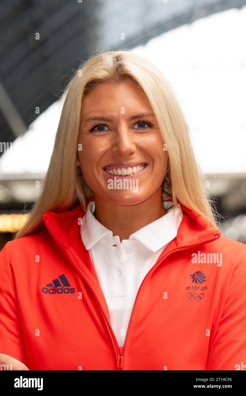 Saskia Tidey during the Team GB Paris 2024 sailing team announcement at ...