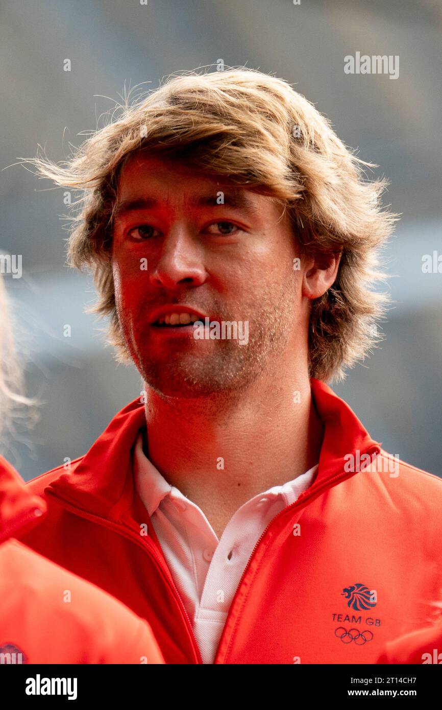 Sam Sills during the Team GB Paris 2024 sailing team announcement at St ...