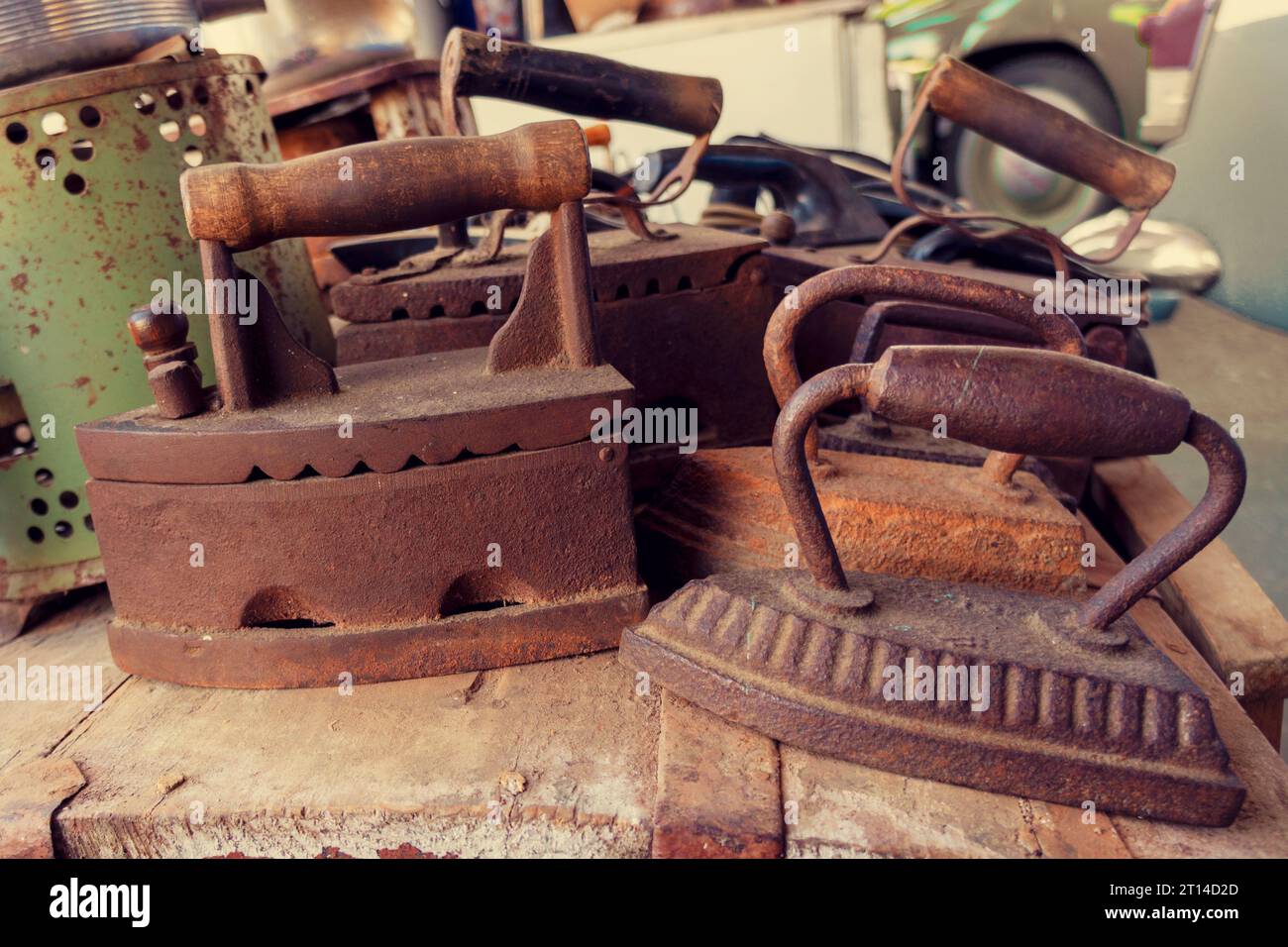 Ancient iron utensils hi-res stock photography and images - Alamy