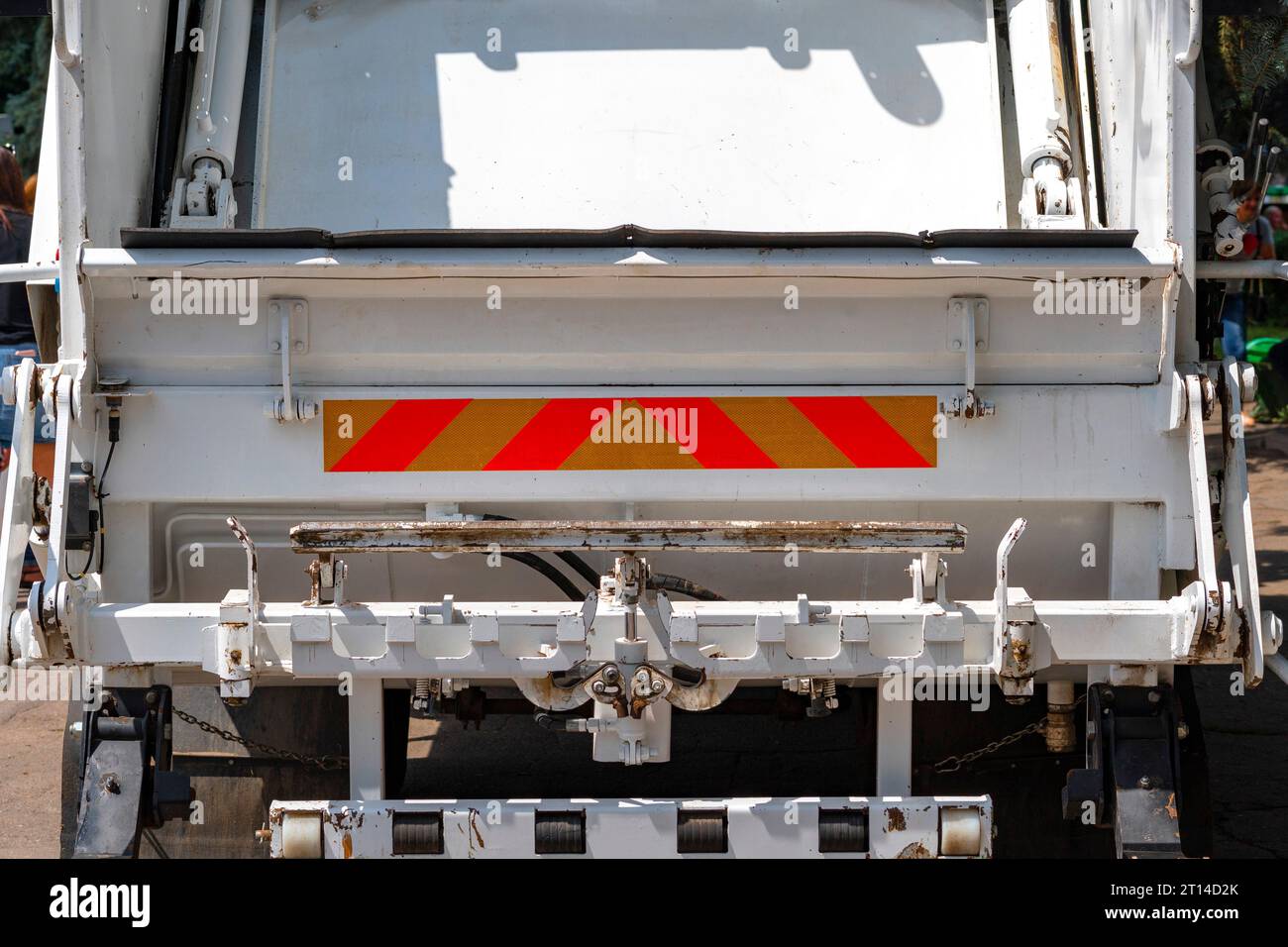 Garbage collection machine containers, tanks. Sorting of garbage. waste ...