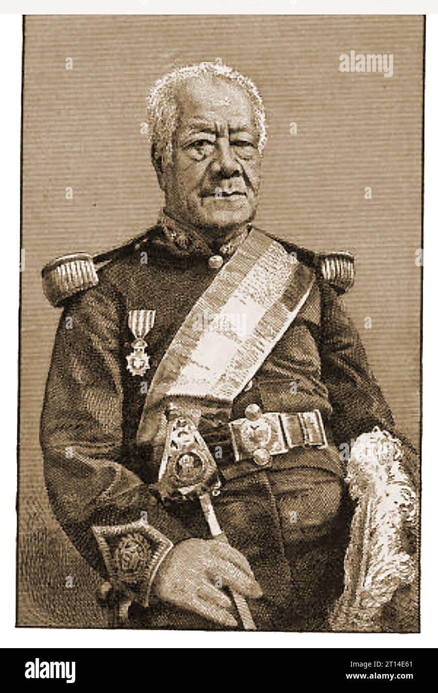 An old portrait of Janoa, an early Governor/ Viceroy of Kauai ...