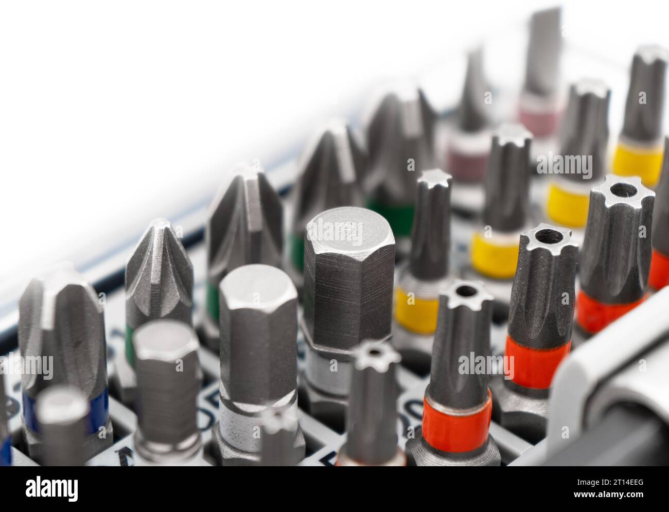 Mechanics tool set isolated on white background. Macro shot mechanics ...