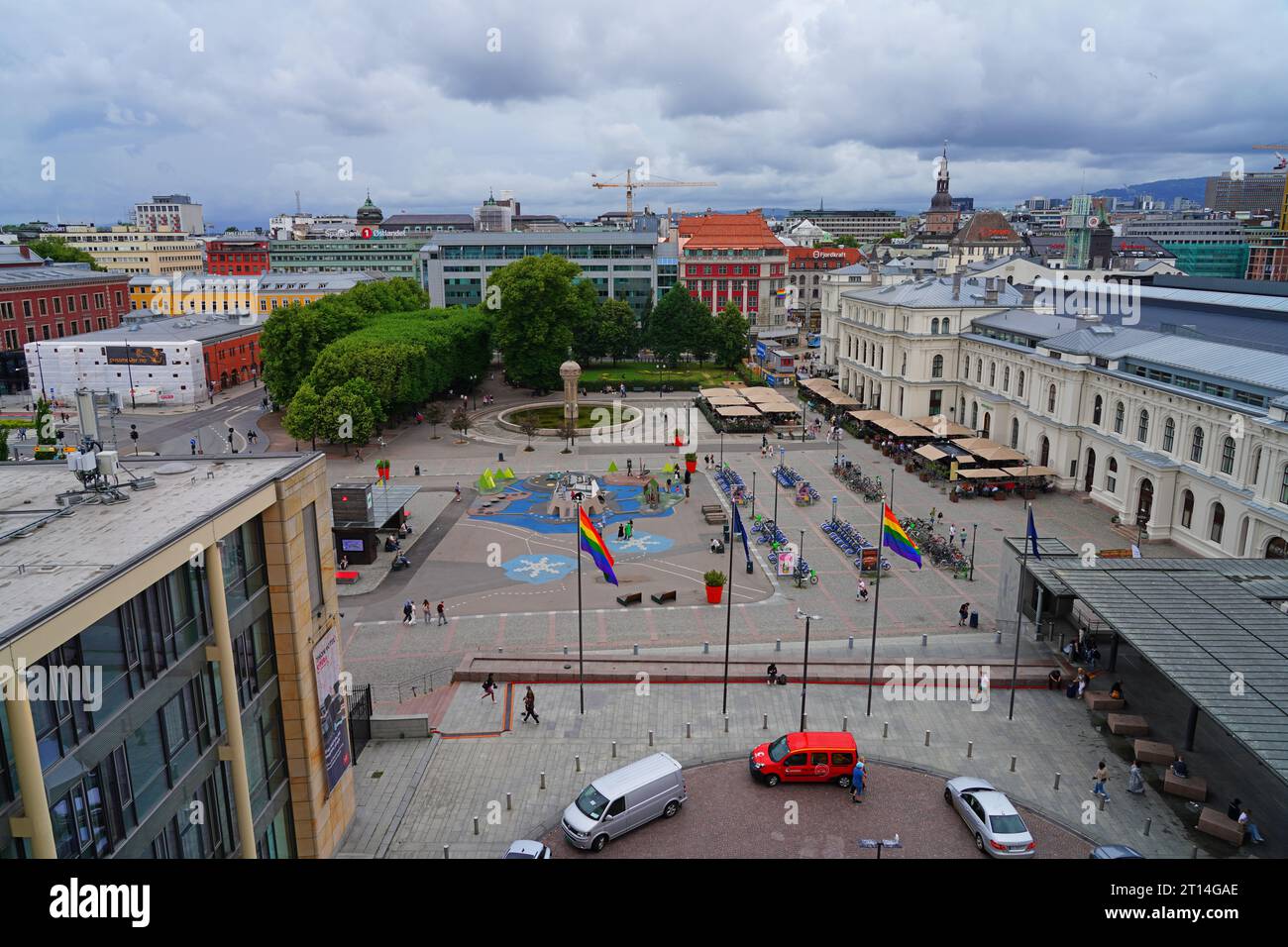 OSLO, NORWAY -30 JUNE 2023- View of the Oslo S Central Station (Oslo ...