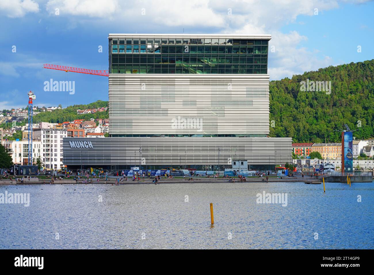 OSLO, NORWAY -30 JUNE 2023- View of the Munch Museum (Munch-museet), an ...