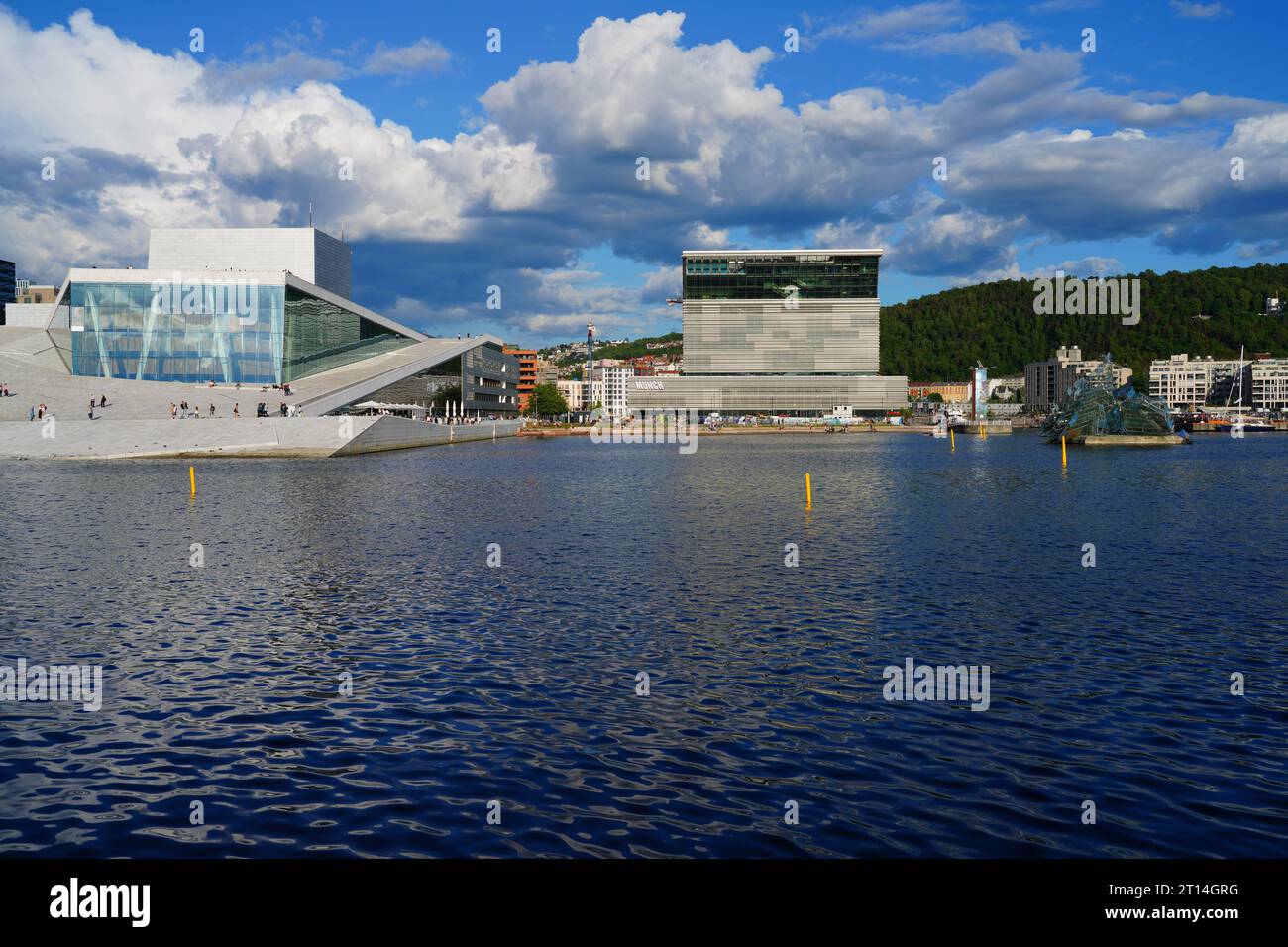 OSLO, NORWAY -30 JUNE 2023- View of the Munch Museum (Munch-museet), an ...