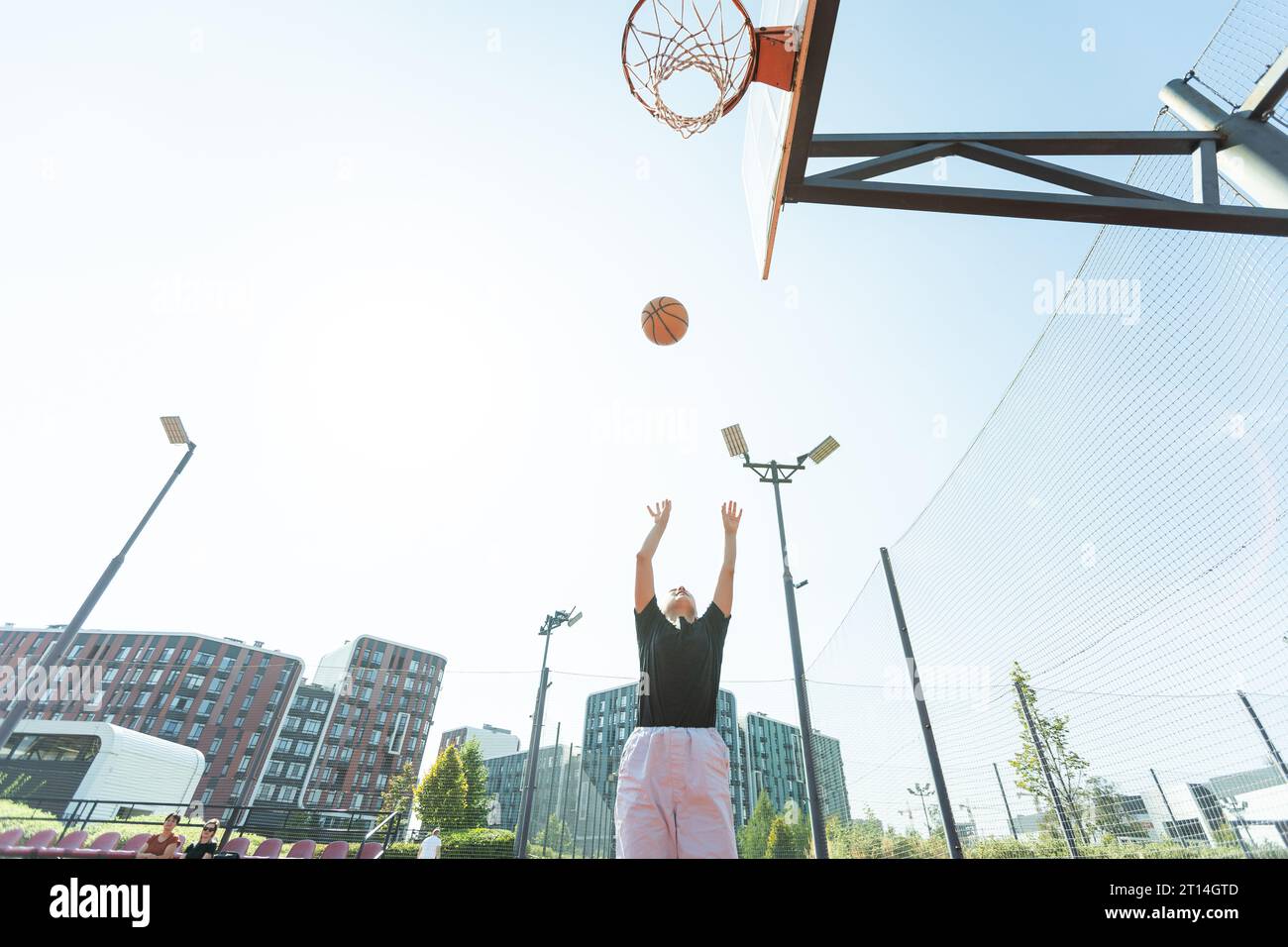 Concept of sports, hobbies and healthy lifestyle. Young athletic girl ...