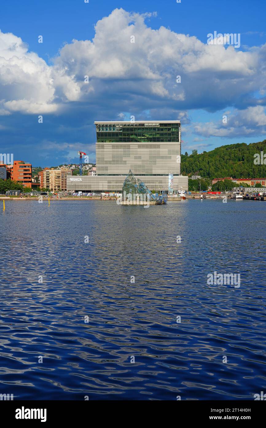 OSLO, NORWAY -30 JUNE 2023- View of the Munch Museum (Munch-museet), an ...