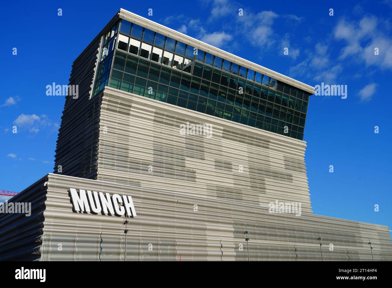 OSLO, NORWAY -30 JUNE 2023- View of the Munch Museum (Munch-museet), an ...