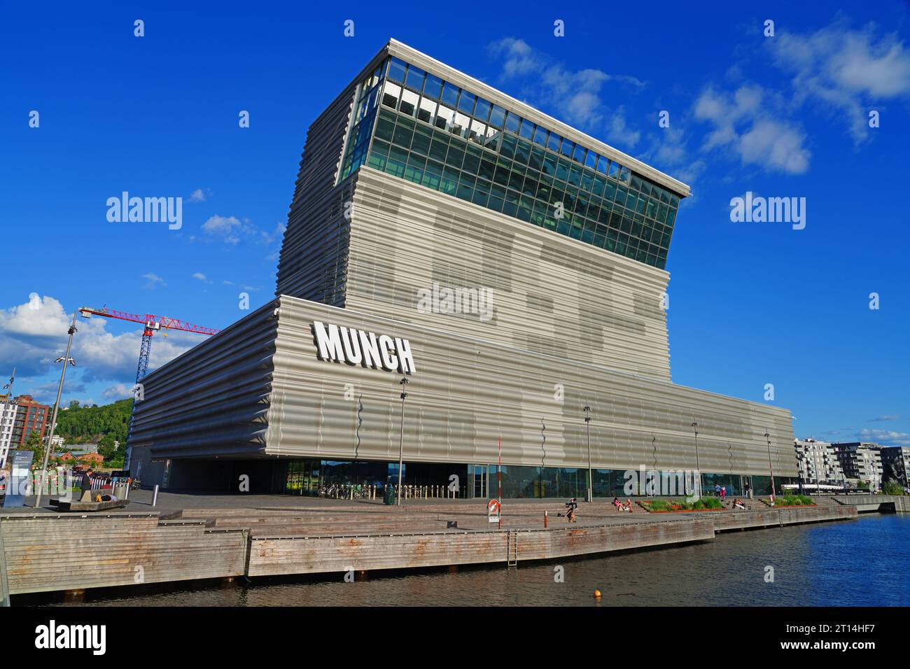 OSLO, NORWAY -30 JUNE 2023- View of the Munch Museum (Munch-museet), an ...