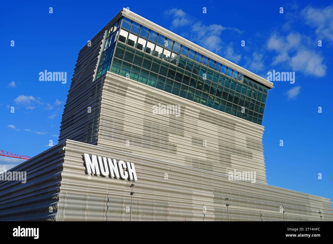 OSLO, NORWAY -30 JUNE 2023- View of the Munch Museum (Munch-museet), an ...