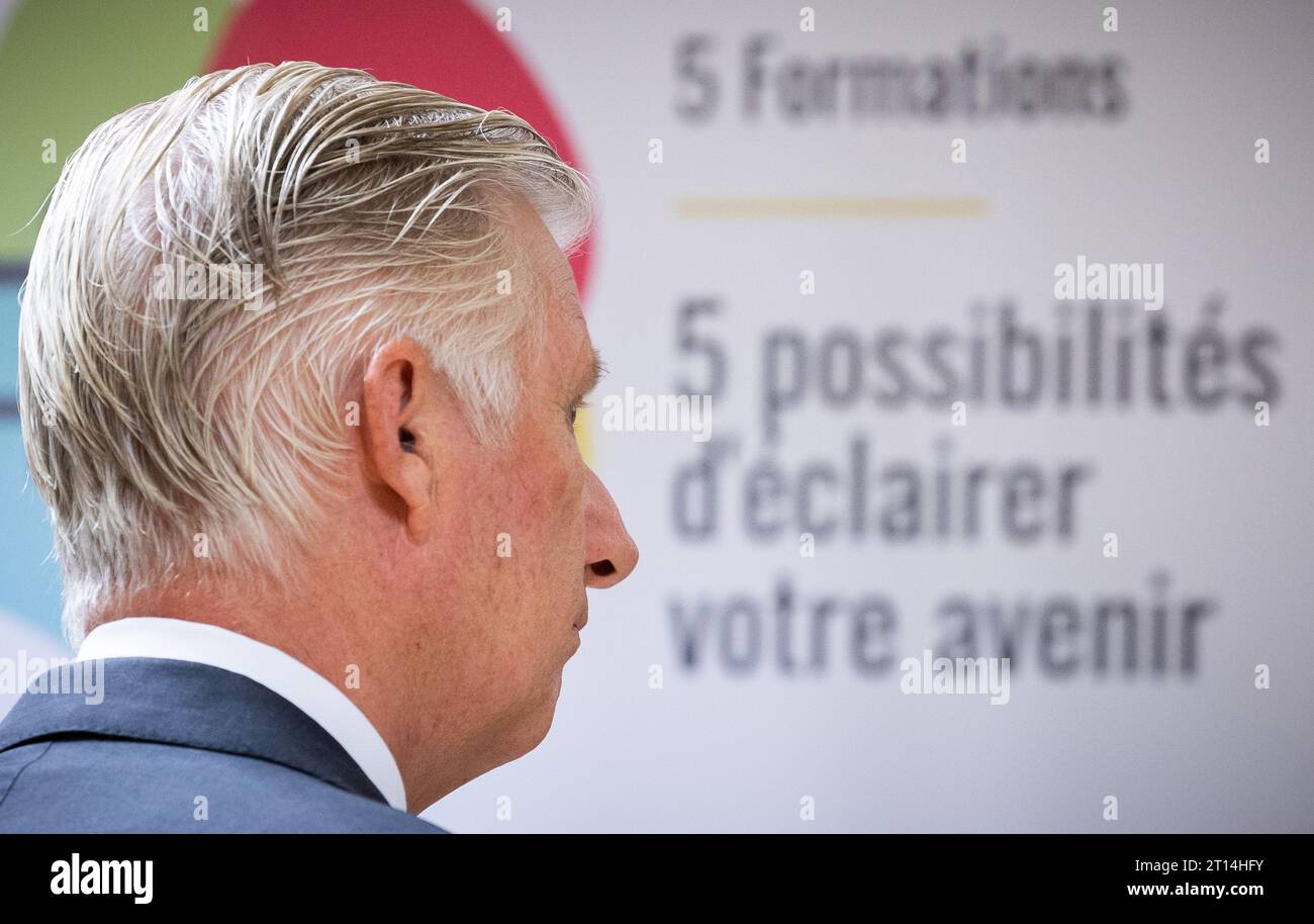 Sint Pieters Leeuw, Belgium. 11th Oct, 2023. King Philippe - Filip of ...