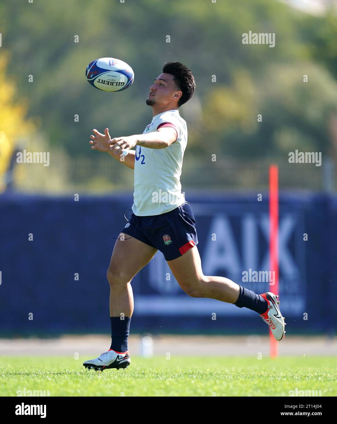 England's Marcus Smith during a training session at the Stade Georges ...