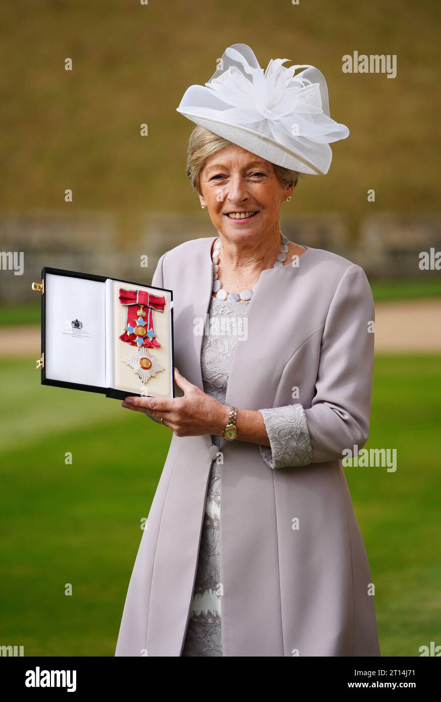 Dame Elizabeth Nicholl after being made a Dame Commander of the British ...