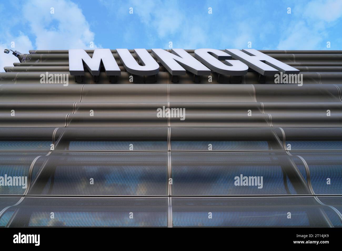 OSLO, NORWAY -30 JUNE 2023- View of the Munch Museum (Munch-museet), an ...